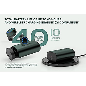 Creative Outlier Air V3 True Wireless Sweatproof in-Ear Headphones with Ambient Mode, Active Noise Reduction, Wireless Charging, Bluetooth 5.2, AAC, Quad Mics, 40hrs Battery / 10hrs per Charge