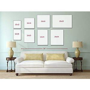 Niwo ART - The Great Wave off Kanagawa, by Katsushika Hokusai Reproduction - Giclee Wall Art for Home Decor, Gallery Wrapped, Stretched, Framed Ready to Hang (18"x12"x3/4")