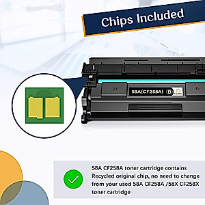 (with Chip) ColorKing Compatible Toner Cartridge Replacement for HP 58A CF258A 58X CF258X for HP Laserjet Pro M404dn M404n M404dw M404 MFP M428fdw M428fdn M428dw Printer Toner (Black 2-Pack)