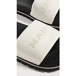 Marc Jacobs Women's The Slide, Cotton/White, 7 Medium US