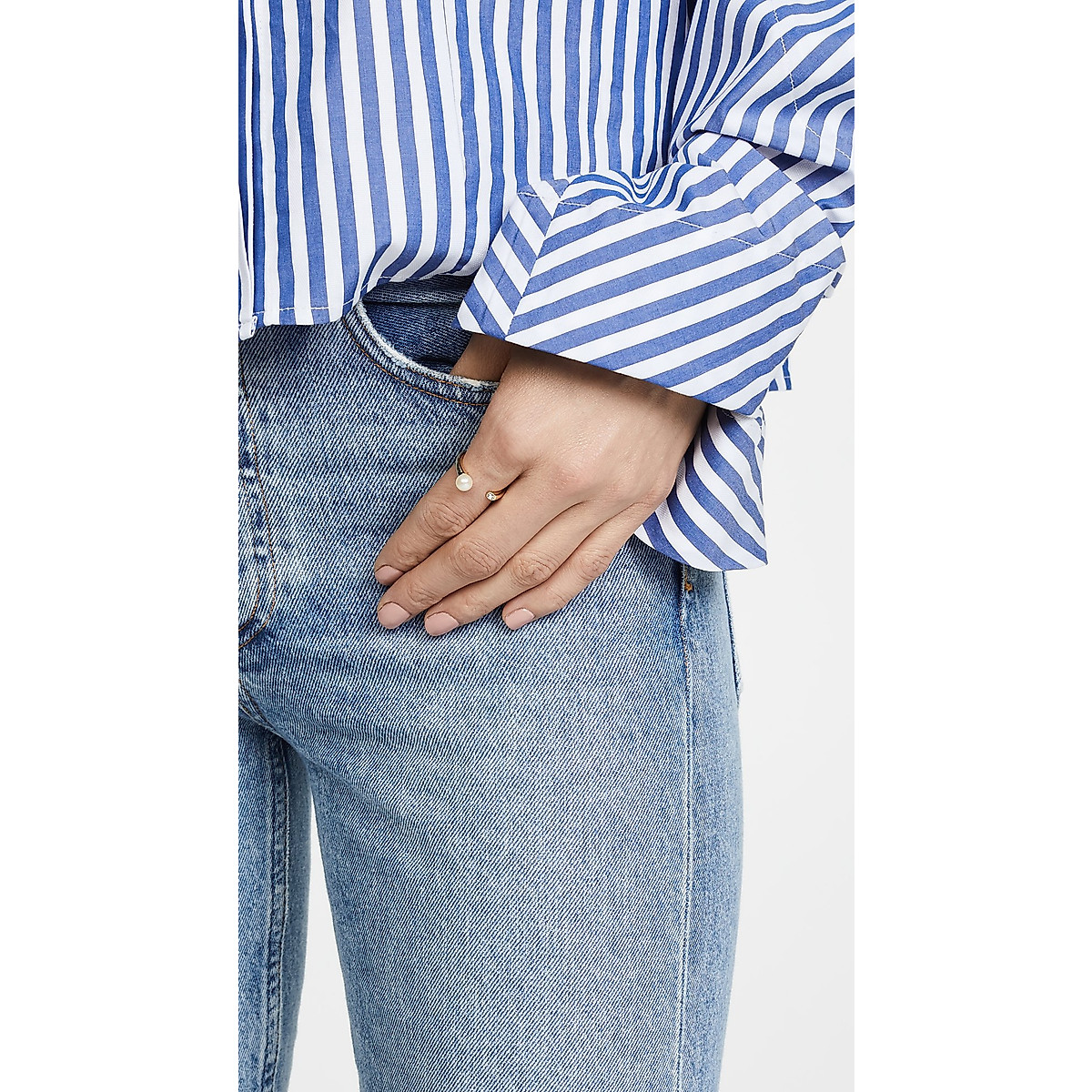 SHASHI Women's Mona Ring, Gold, 8