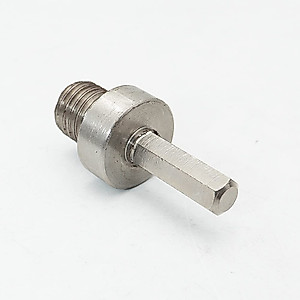 FACHLICH Core Drill Bit Adapter, 2pcs 5/8"-11 to 3/8" Hex Shank,Hole Saw Drill Sanding Attachment Arbor Shaft Adapter