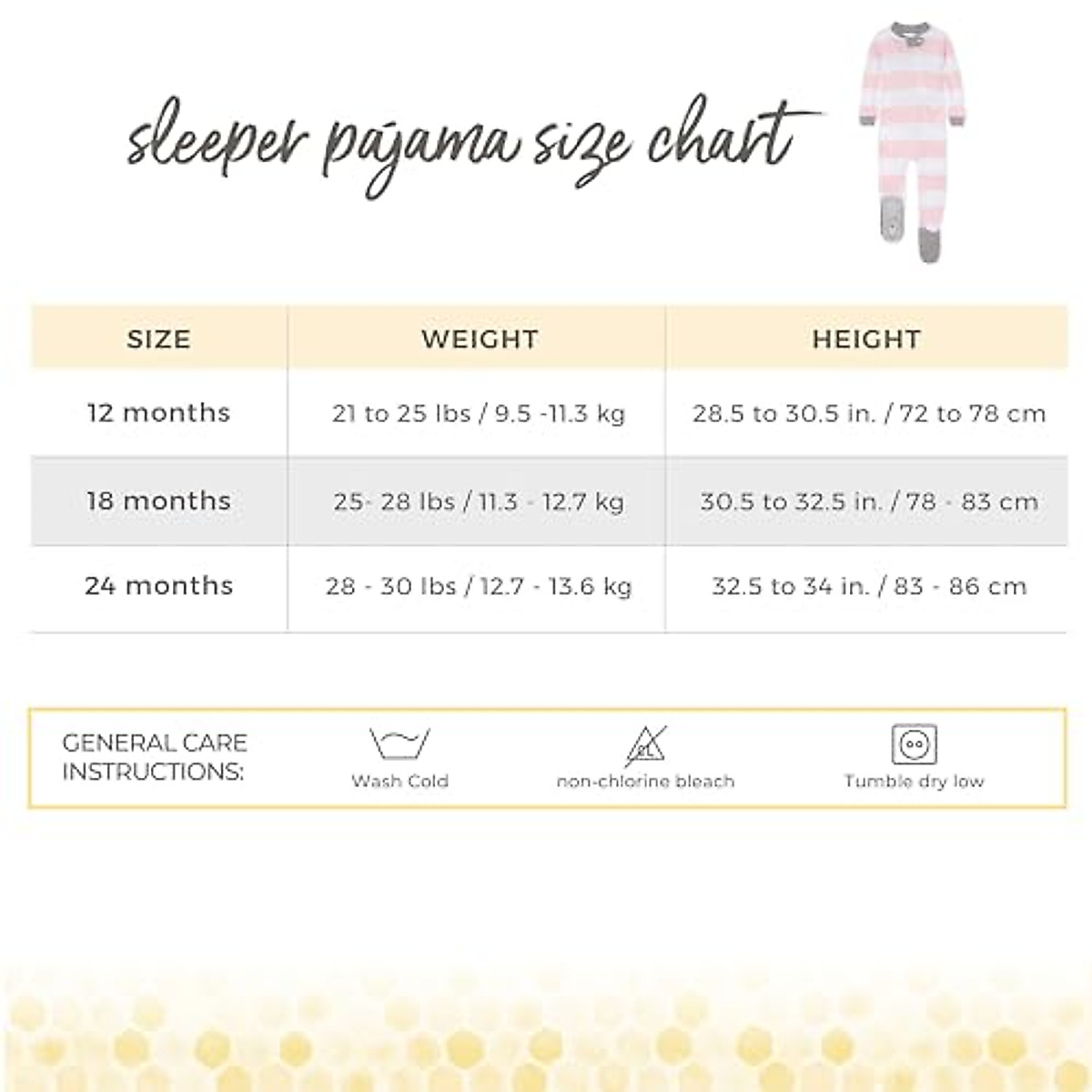 Burt's Bees Baby baby girls Pajamas, Zip Front Non-slip Footed Pjs, 100% Organic Cotton and Toddler Sleepers, Oh Deer, 12 Months US