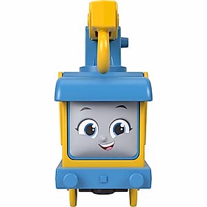 Thomas & Friends Motorized Toy Carly the Crane Battery-Powered Rail Vehicle for Preschool Pretend Play Kids Ages 3+ Years