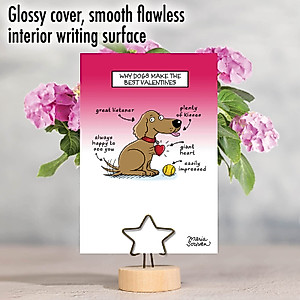 NobleWorks - Pack of 3 Humorous Valentine's Day Greeting Cards with Envelopes, Funny Cartoon Pet Doggy Love Holiday for Men and Women Couples (1 Designs, 3 Each) - Dog Lovers C3167VDG-C3x1