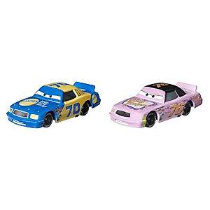 Disney Cars Toys 3, Floyd Mulvihill & Crusty Rotor 2-Pack, 1:55 Scale Die-Cast Fan Favorite Character Vehicles for Racing and Storytelling Fun, Gift for Kids Age 3 and Older