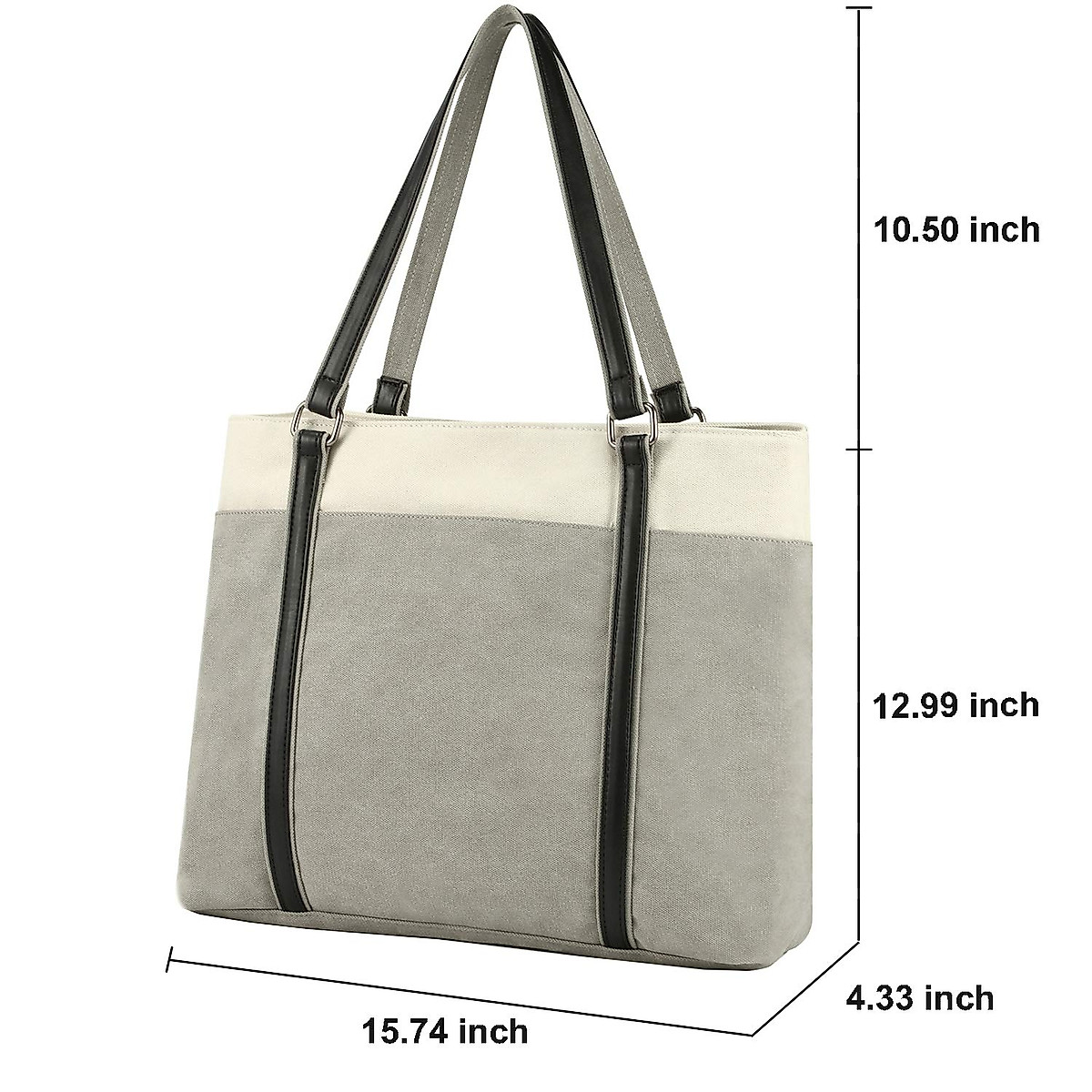 Women's Work Bag with Laptop Compartment Zipper Pockets Teacher Totes Purse
