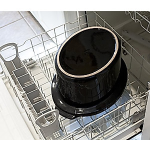 Elite Gourmet MST-900RXT Electric Ceramic XL Jumbo Slow Cooker, Adjustable Temp, Entrees, Sauces, Stews & Dips, Dishwasher Safe Glass Lid & Crock, 8.5 Quart, Metallic Red