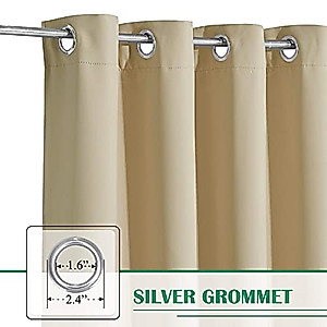 StangH Blush Beige Velvet Curtains & Outdoor Curtains