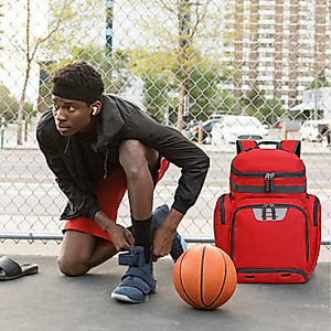 Goloni Basketball Backpack,Basketball bag with Ball Compartment & Shoe Compartment,Gym Backpack for Men,Basketball Bag Backpack Fit Soccer,Volleyball,Basketball
