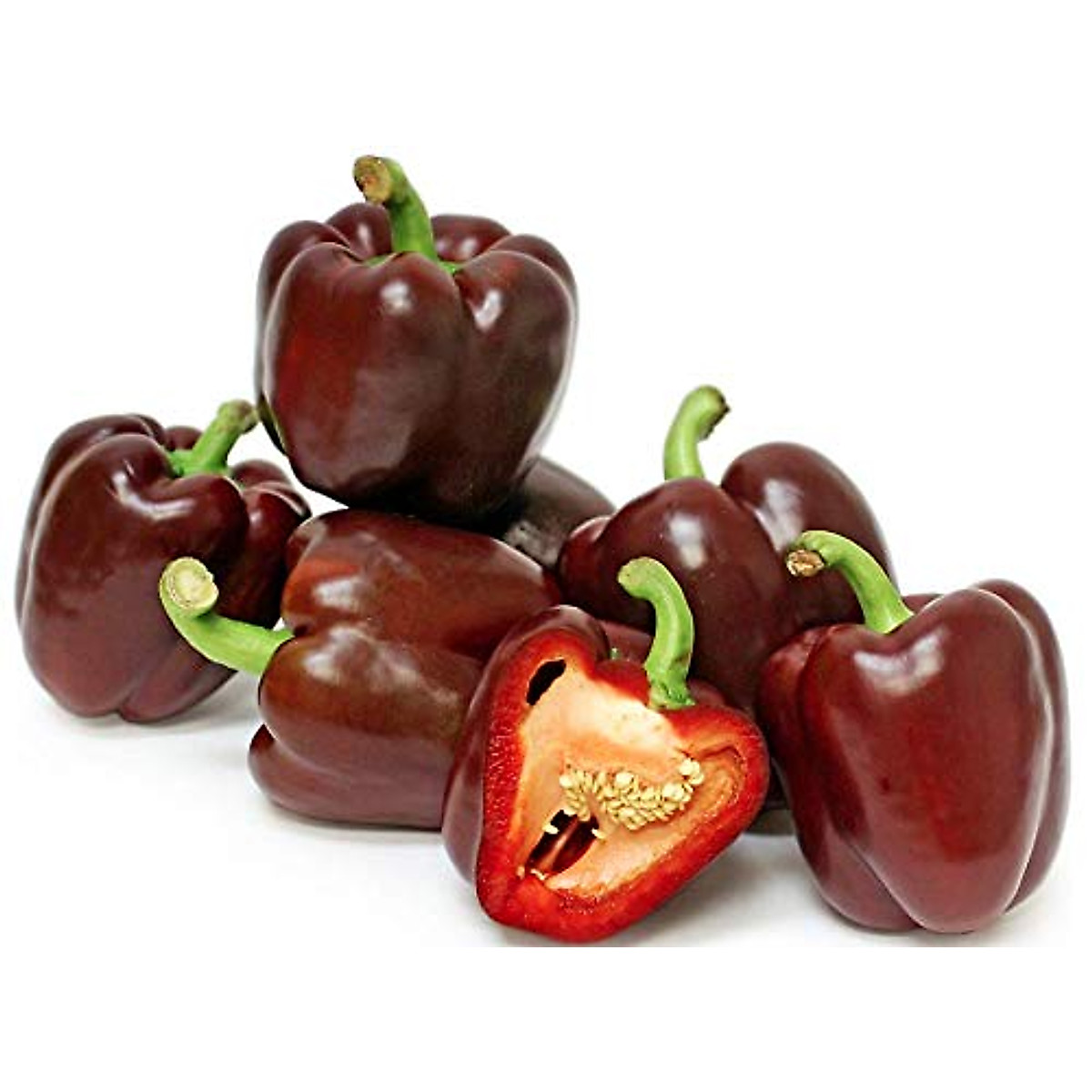 Chocolate Beauty Sweet Bell Pepper Seeds for Planting, 20+ Heirloom Seeds Per Packet, (Isla's Garden Seeds), Non GMO Seeds, Botanical Name: Capsicum annuum, Great Home Garden Gift