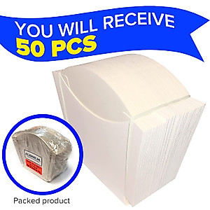 CUSINIUM [4 oz 50-Pack Small White French Fry Containers - Disposable French Fries Holders