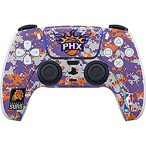 Skinit Decal Gaming Skin Compatible with PS5 Controller - Officially Licensed NBA Phoenix Suns Digi Camo Design