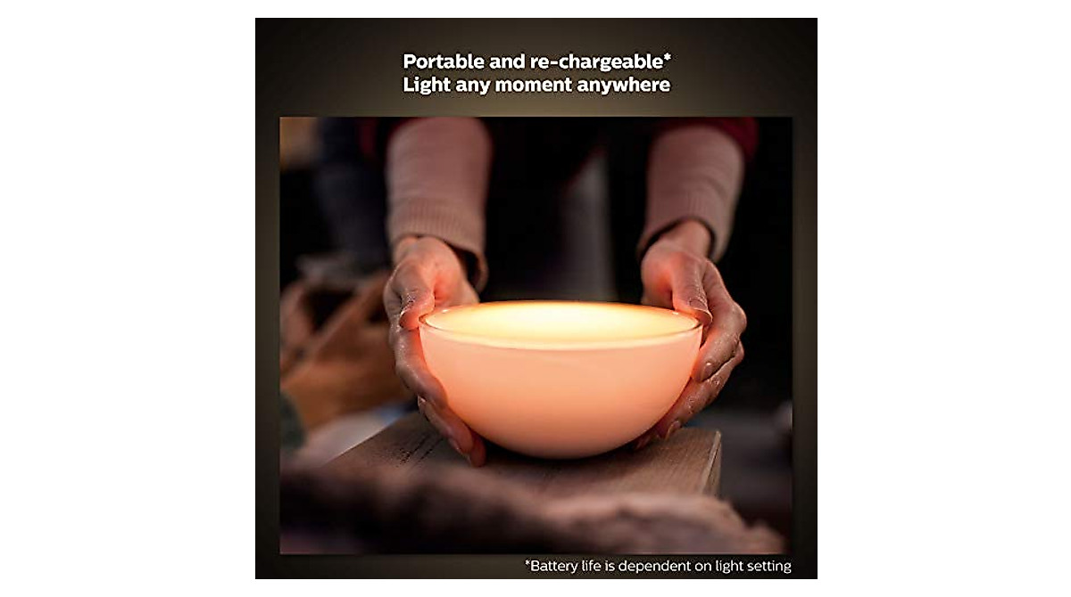 Philips Hue Go Portable Smart Light with 16M Colors & Bluetooth