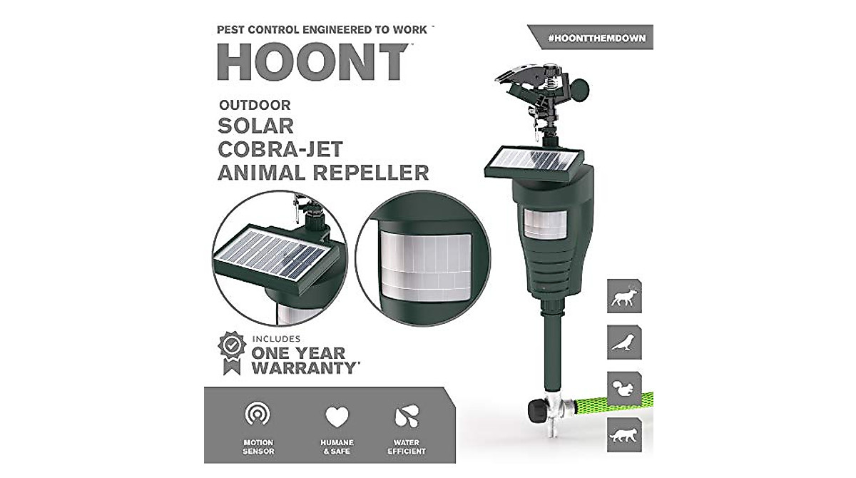 Hoont Cobra Animal Repeller - Solar-Powered Pest & Animal Deterrent