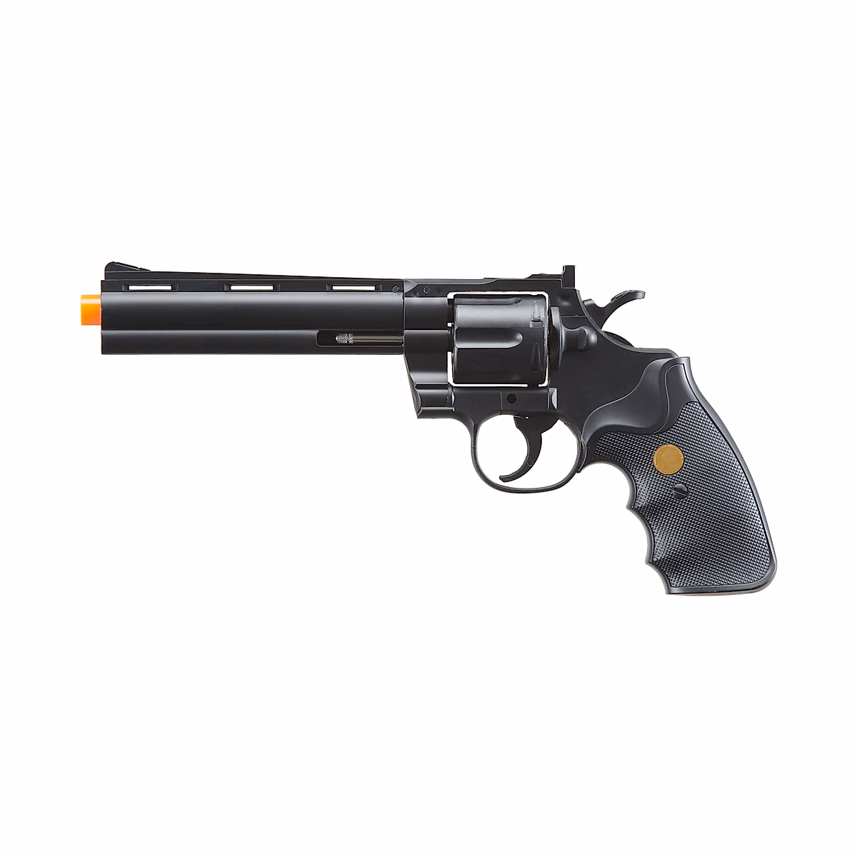 Airsoft 36B Spring Revolver Low Powered Airsoft Pistol Durable Plastic -Black