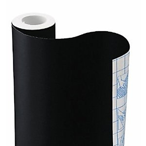 Classic Touch Zip Tac Self-Adhesive Shelf Liner - 9ft x17.75in (Black)