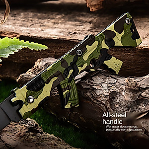 N//C Folding Knife, Mini EDC Cool Sharp Tactical Folding Pocket Knife Multi-functional EDC Knife for Outdoor Camping Hiking Hunting Survival Work (Black)