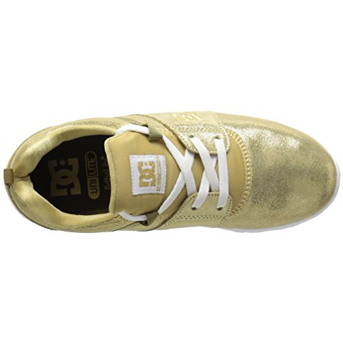 DC Women's Heathrow SE Shoes Skateboarding, Gold, 10.5 M US
