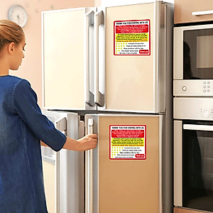 Short Term Rentals 5 Star Rating Explanation Magnets 5 x 5 Inch Short Term Rentals Rating Review Magnets - 5 Star Review Magnet for Short Term Rental Business 2 Pcs