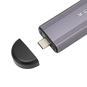 Laihua M.2 SSD Enclosure Plug and Play Tool Free 10Gbps M.2 NVME NGFF SSD Enclosure Adapter for Tablet for Desktop Grey