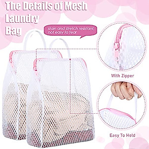 6 Pieces Mesh Laundry Bags Mesh Wash Bags with Bra Washing Bags for Laundry Lingerie Bags for Washing Delicates Bag for Washing Machine Laundry Mesh Bag for Blouse Garment Hosiery Sock Underwear