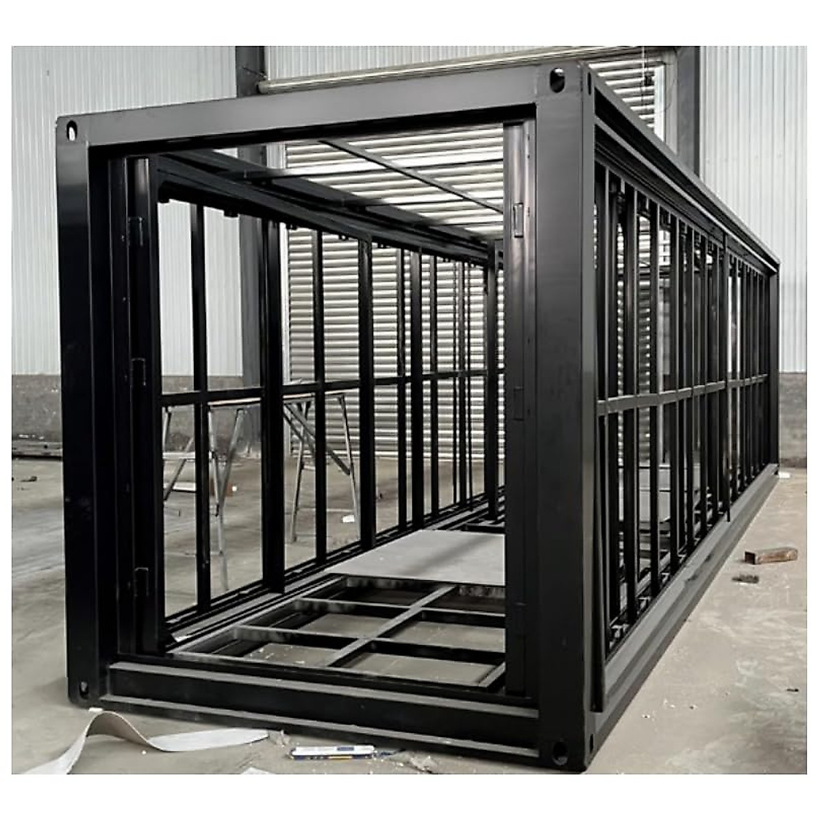 Expandable Prefabricated Container House with Lockable Windows and Doors for Camping, Storage, Outdoor Living (20 Feet), Prefab House for Living, Container House with 2 bedrooms