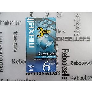 Maxell GX-Silver VHS Video Tape, 120 VHS, 3 pack (214048)