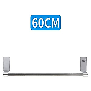 Towel BAR Rack Towel Shelfs,Free Drilling Towel Bar Single Shot Towel Rack Bathroom Towel Hanging Rod Bath Towel Bar/40Cm (Size : 60Cm)