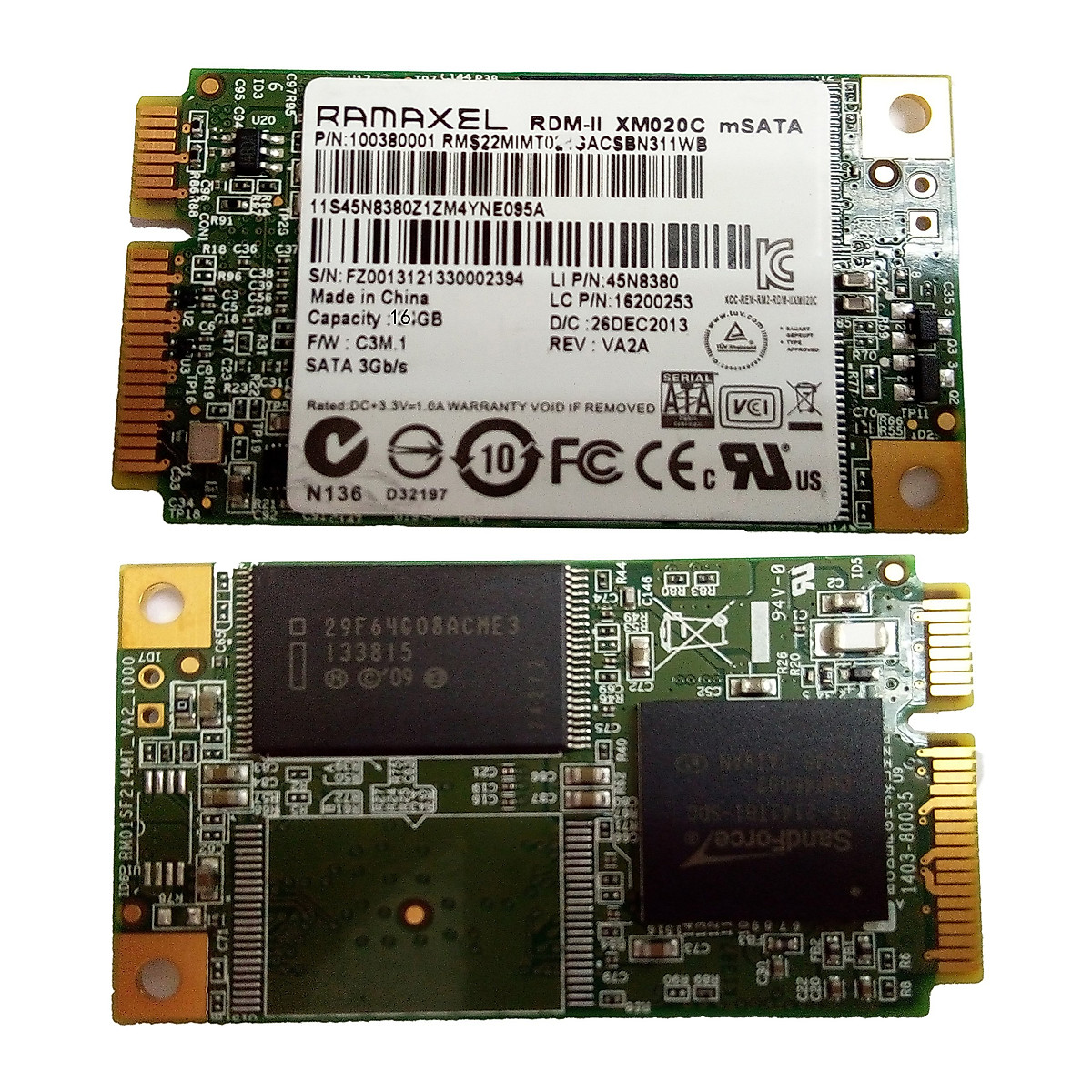 16GB HDD SSD mSATA Mini PCIe SATA-II Internal Hard Disk Module Solid State Drive for Laptop/Desktop Computer