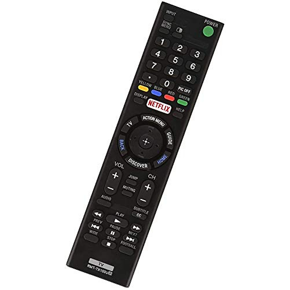 RMT-TX100U Universal Remote Control for Sony-TV-Remote All Sony LCD LED HDTV Smart bravia TVs - No Setup Needed