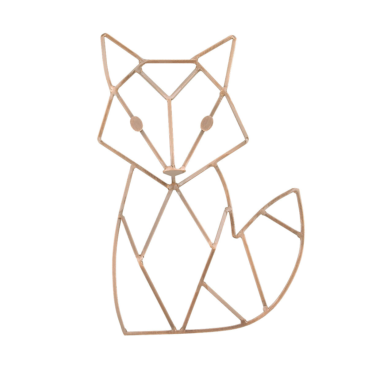 NoJo Fox Shaped Wire Nursery Wall Décor, Copper Finish