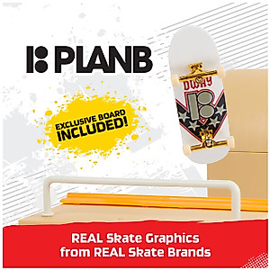 Tech Deck, Danny Way Mega Half Pipe X-Connect Park Creator, Customizable Ramp Set with Exclusive Plan B Fingerboard, Kids Toy for Boys and Girls Ages 6 and up