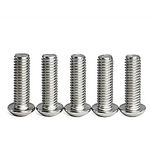 M6 x 20mm Button Head Socket Cap Screws Bolts, Metric Allen Hex Drive, Stainless Steel 304, Bright Finish, Fully Threaded, 25PCS