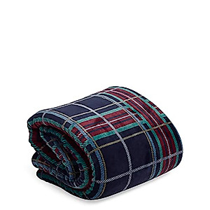Vera Bradley Women's Fleece Cozy Life Throw Blanket, Tartan Plaid, One Size