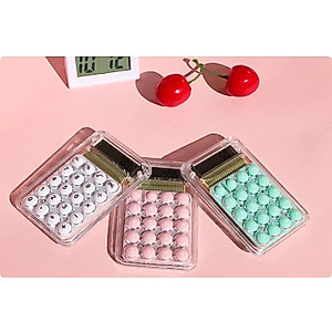 Mini Cute Calculator Kawaii Calculator Transparent Calculator Portable Pocket Calculator for Students and Kids (Green)