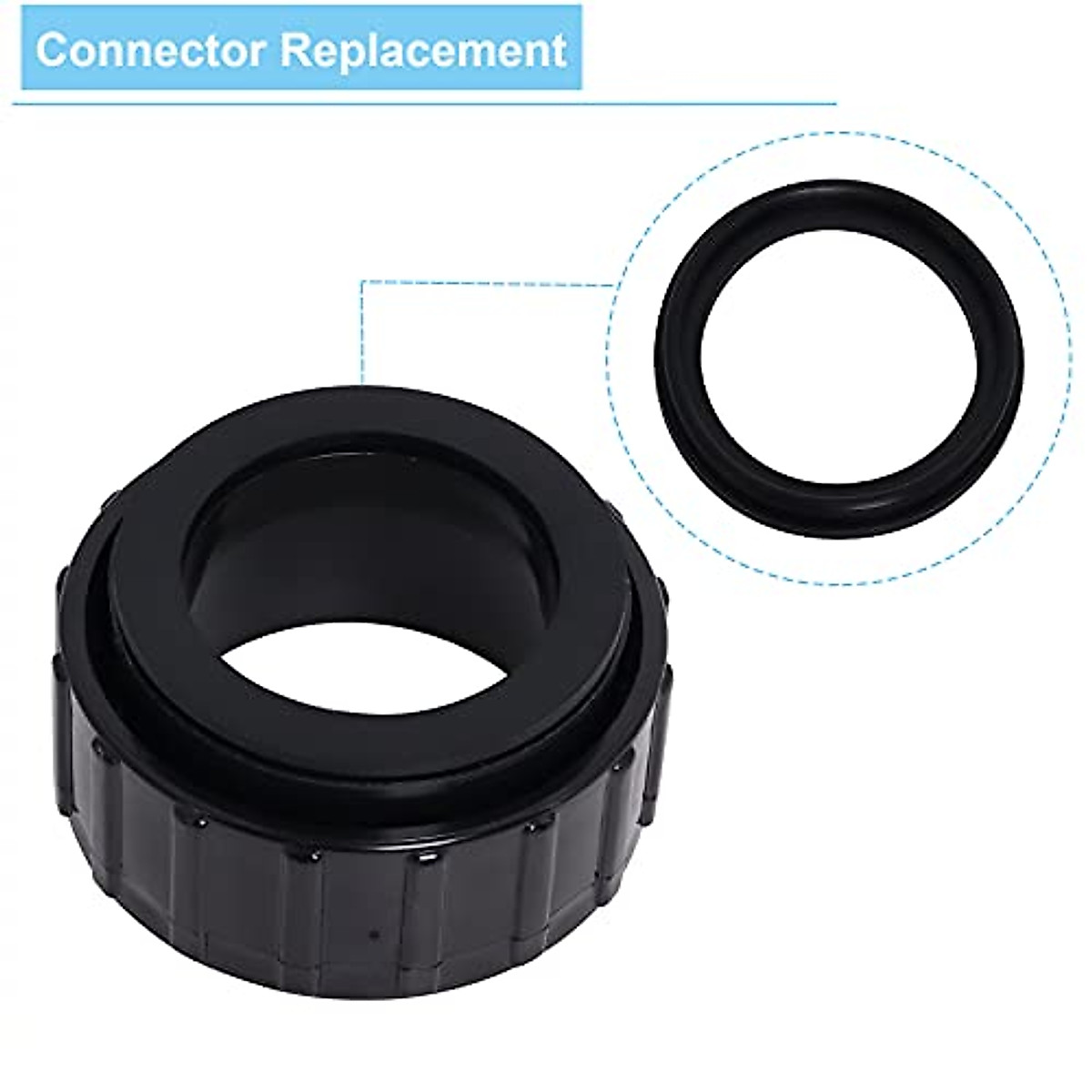2" Union Replacement kit for Compatible with Hayward Heater Tristar Pump Series Sp3200ee Sp3200x Sp3600 Sp4000 Sp4000x Pool Spa Sanitizer Automation Control Systems Connectors Nuts