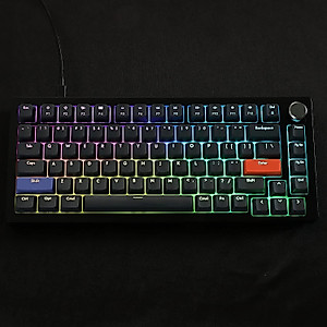 DrunkDeer A75 Mechanical Keyboard Magnetic Switches TKL Gaming Keyboard 82Keys PBT Keycap USE Wired OEM Profile RGB 82 Keys with Knob