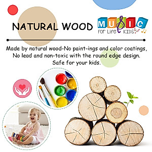 LOOIKOOS Toddler Musical Instruments Set Wooden Percussion Instruments Xylophone Toy for Kids Montessori Toys for 1 Year Old Boys Girls with Maracas Easter Eggs