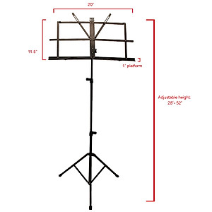 GoDpsMusic Music Stand (CC-MSTAND) (Carry bag included)