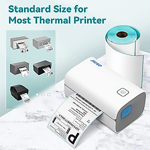 Jiose Direct Thermal Shipping Label 4x6 Thermal Label Roll Mailing Labels for Thermal Label Printer, 220 Labels/Roll