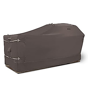 Classic Accessories Ravenna Water-Resistant 98 in. BBQ Grill Cover for Island with Left/Right Grill Head