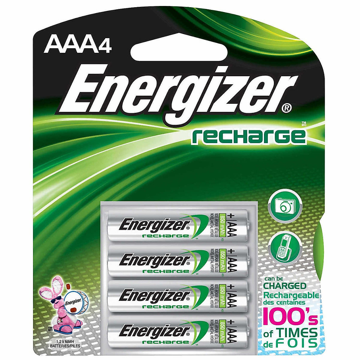 Energizer Accu AAA Rechargeable Battery 4Ct(12 Pack)