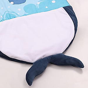 Kids Sleeping Bags with Pillow?Pillow & Sleepy Sack, Portable and Foldable, Lightweight and Breathable, 2 in 1 Pillow&Sleeping Bags for Spring and Summer, Gift for Kids(M-54“x 20” Shark)