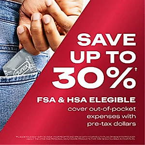 Durex Extra Sensitive Lubricated Ultra Thin Premium Condoms, Close Fit, 12 Ct, FSA/HSA Eligible, Discreet Packaging