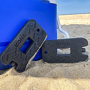 Kona Black/Ice 2 Pound Ice Packs for Coolers - Long Lasting Design - Refreezable Reusable Cooler Ice Pack (4)