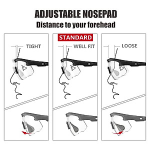 HUNTERSKY HTS ballistic Glasses men S57 gun safety glasses tactical glasses, eye protection for shooting range OSHA Medical Dental