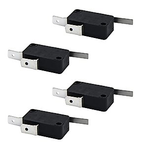 2 Packs WR23X10783 Refrigerator Dispenser Switch Compatible with GE Hotpoint Refrigerator PS8259956 WR23X10171 WR23X10224 6600JB3001E 6600JB3001C,Terminal Width 1/4’’ (Normally Open) -Black