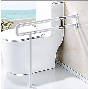 CRODY Bath Wall Attachment Handrails Grab Bar Rails Brushed Stainless Steel Bathroom Grab Bar,Wall Mounted Straight Towel Rack,Shower Aid and Safety Support Rail,With Anti-Slip Grain Handrail Bathroom