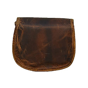 Satchel And Fable Handmade Women Leather Vintage Brown Cross Body Shoulder Bag (Medium, Brown)